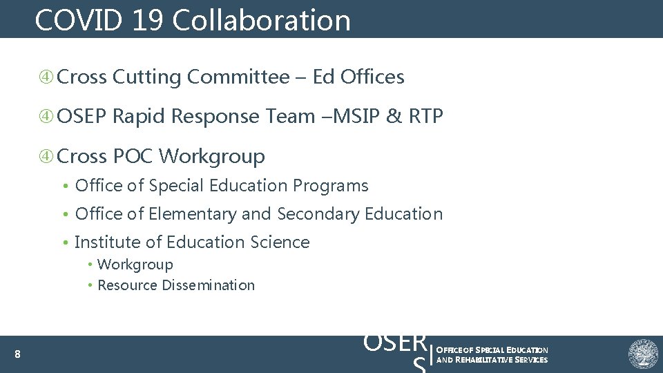 OSEP UPDATES FOR THE 20202021 SCHOOL YEAR LAURIE