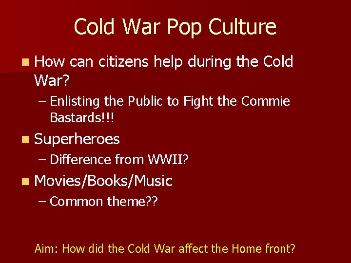 Cold War 1945 1989 Origins of Cold War