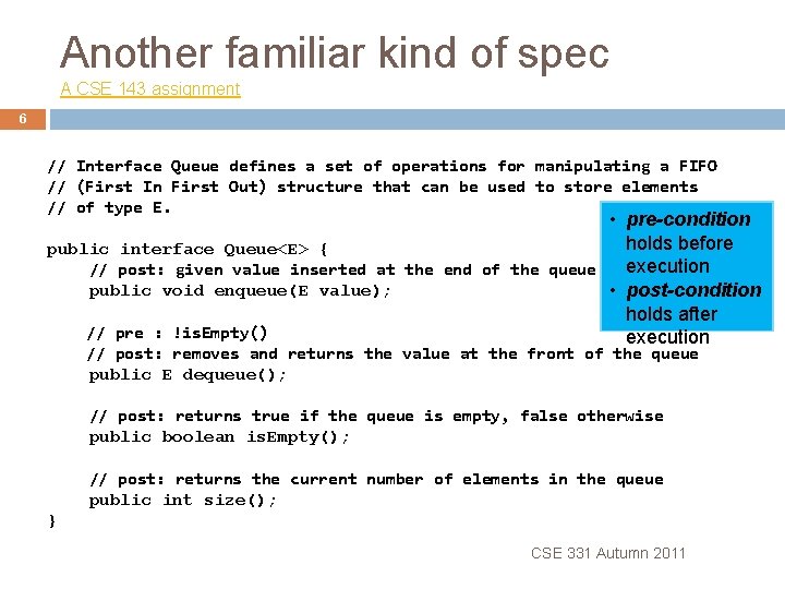 CSE 331 SOFTWARE DESIGN IMPLEMENTATION Alan Perlis Epigrams