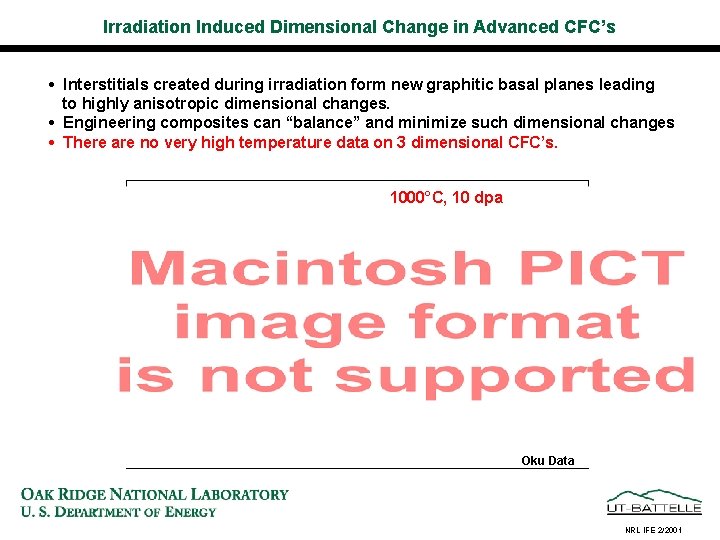 High Temperature Irradiation of 3 D CC Composite