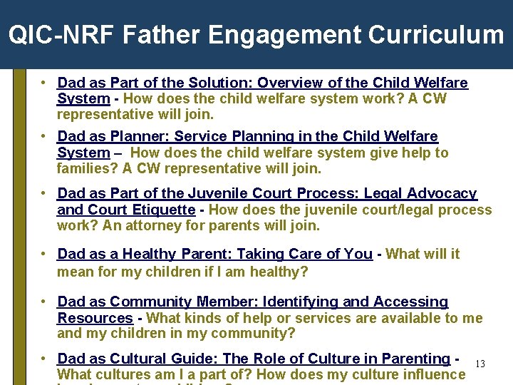 Bringing Back the Dads Effective EvidencedBased Practice for