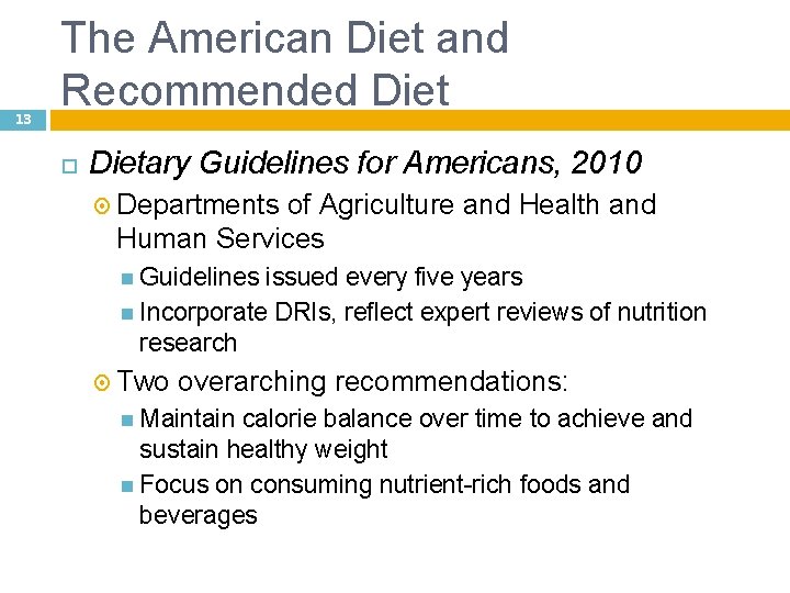 CHAPTER 8 NUTRITION BASICS ENERGY AND NUTRIENTS COMING