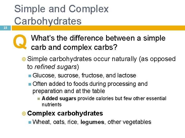 CHAPTER 8 NUTRITION BASICS ENERGY AND NUTRIENTS COMING