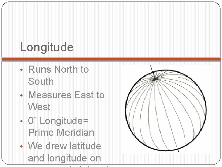 Mapping Basics Latitude Runs East to West Measures