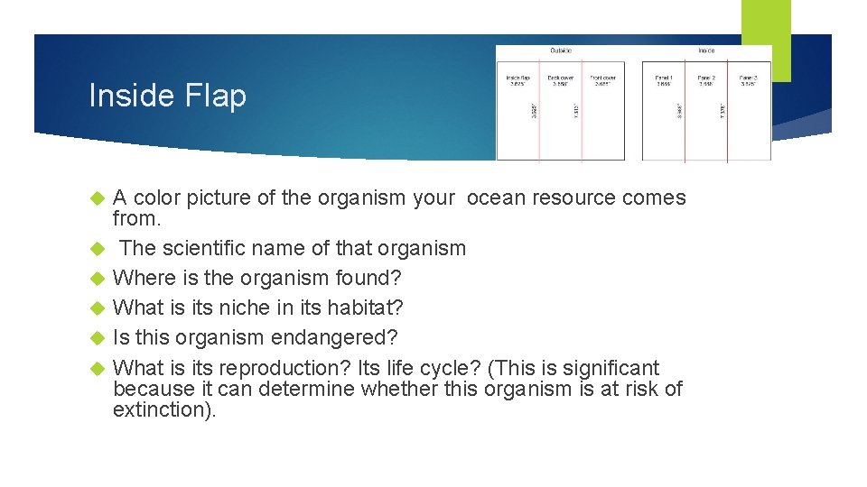 Oceans Resources project Intro You will be designing