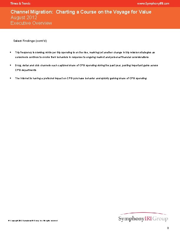 Channel Migration Charting a Course on the Voyage