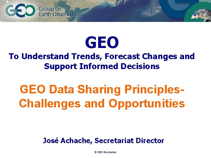 GEO To Understand Trends Forecast Changes and Support