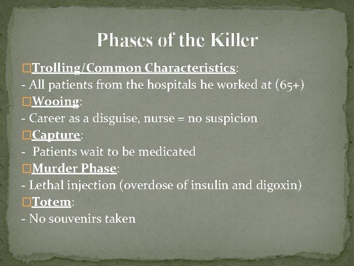 Charles Cullen By Ji Hwang Pd 6 Background
