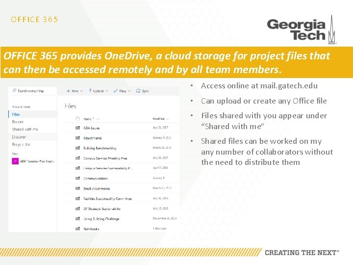 FILE SHARING TRAINING DROP BOX AND OFFICE 365