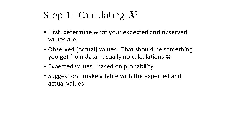 ChiSquare Analysis AP Biology CHI SQUARE ANALYSIS AP