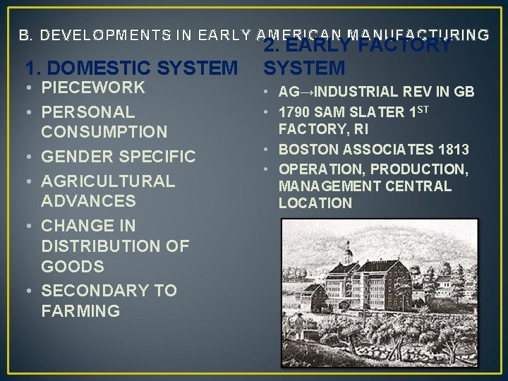 BUILDING A NATIONAL MARKET OBJ HOW DID THE