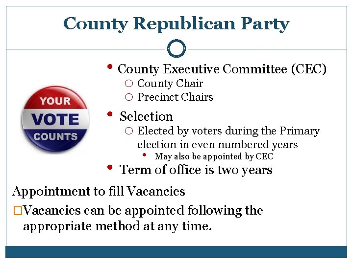 Basic Republican Party Structure Republican National Committee RNC