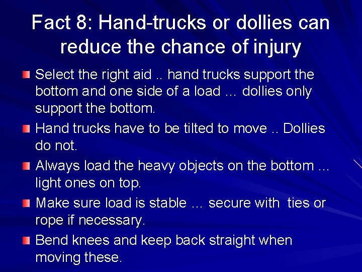 REDUCING BACK INJURYONLY YOU CAN DO IT PRESENTED