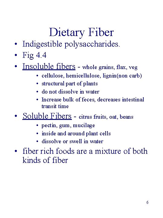 Lecture 3 Ch 4 Carbohydrates 1 Overview Carbohydrates
