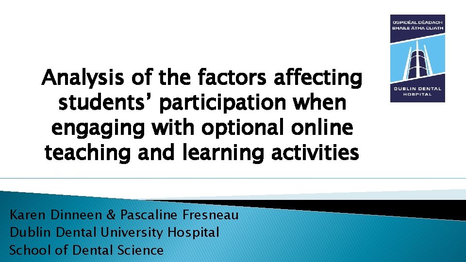 Analysis of the factors affecting students participation when