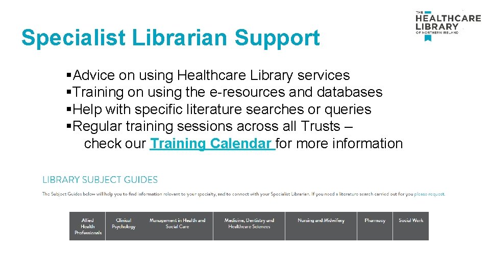 What is the Healthcare Library of Northern Ireland