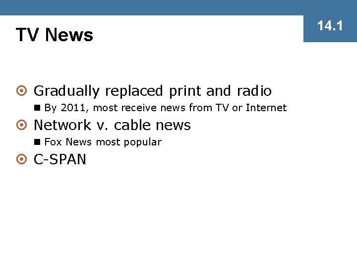 The News Media 14 Video The Big Picture