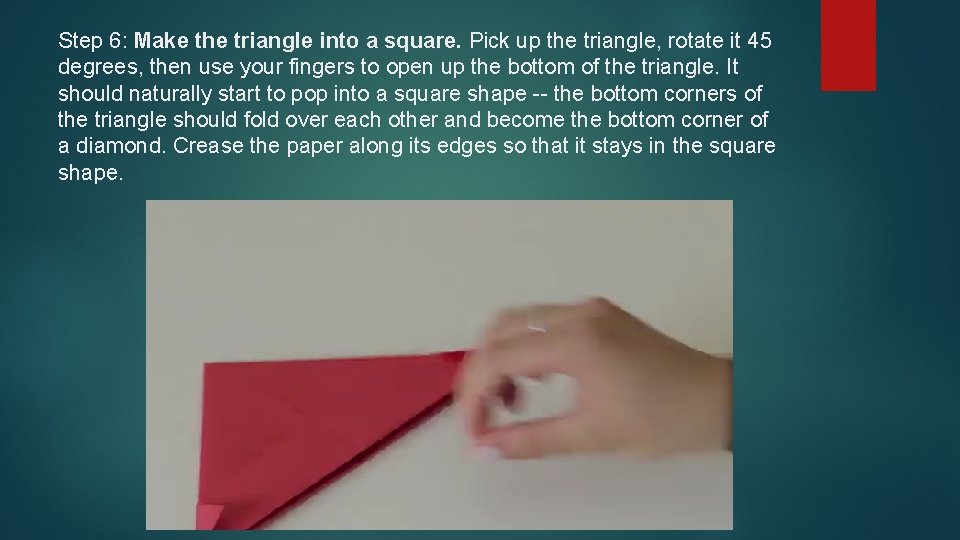 How To Make a Paper Boat Step 1