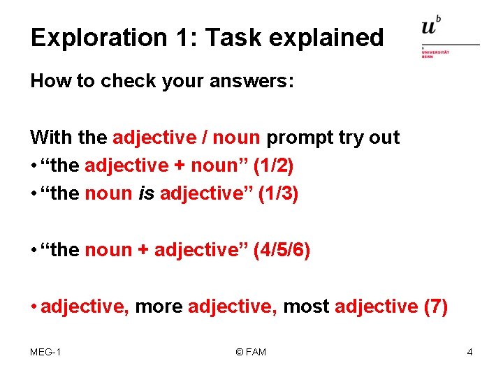 Adjectives Modern English Grammar 1 Session 6 Revision
