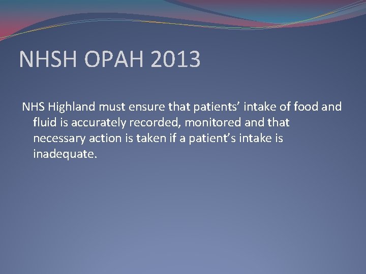 Fluid Guidelines Who needs them Dr Stewart Lambie