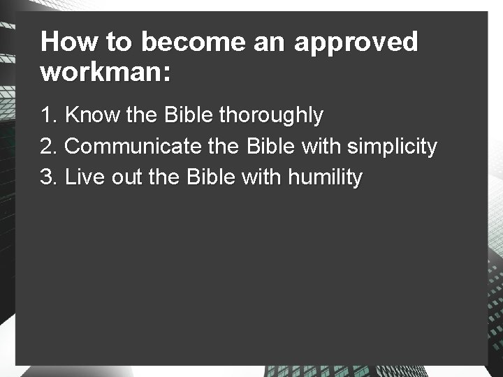 Approved By Christ to Care for His Gospel