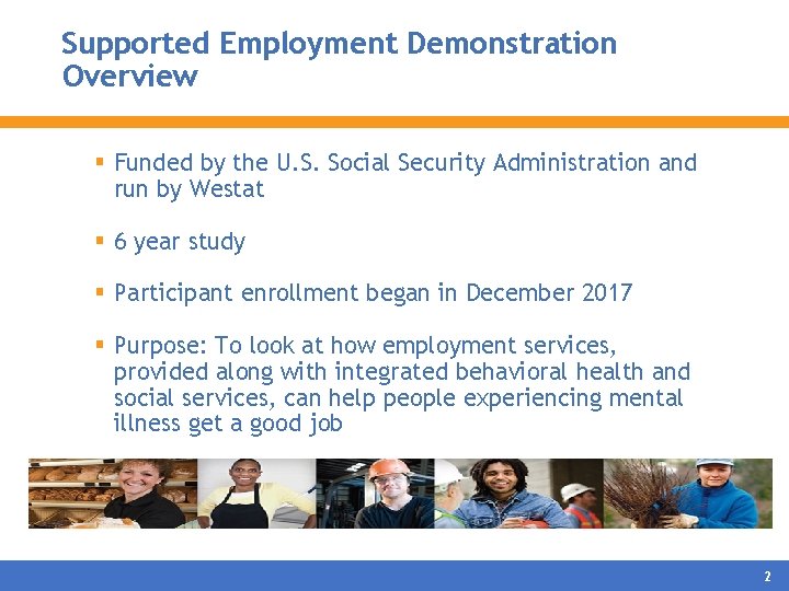 The Supported Employment Demonstration Supported Employment ...