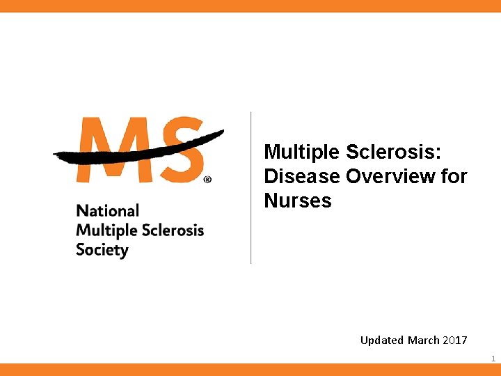 Multiple Sclerosis Disease Overview for Nurses Updated March