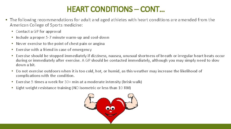 ADULT AND AGED ATHLETES STUDENTS LEARN ABOUT Heart