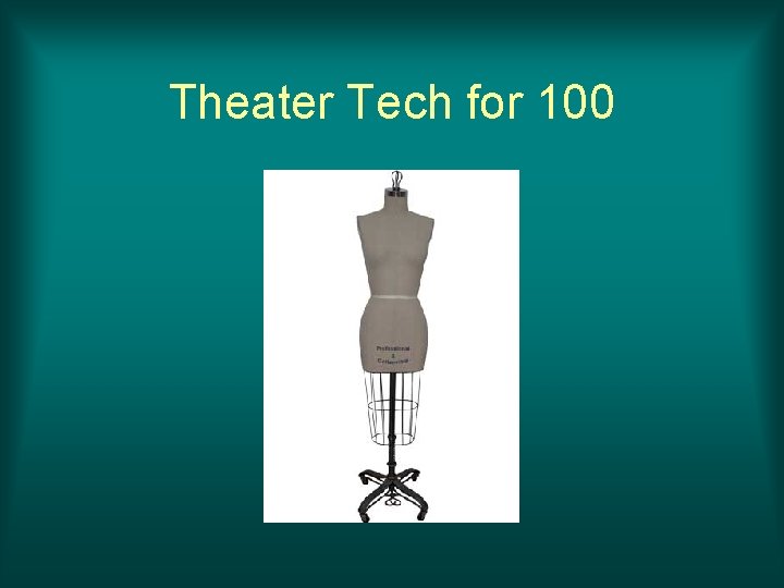 Theater Vocabulary Review Theater Tech Potpourri Stage Directions