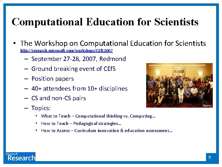 Building a Better Scientist Yan Xu Sr Research