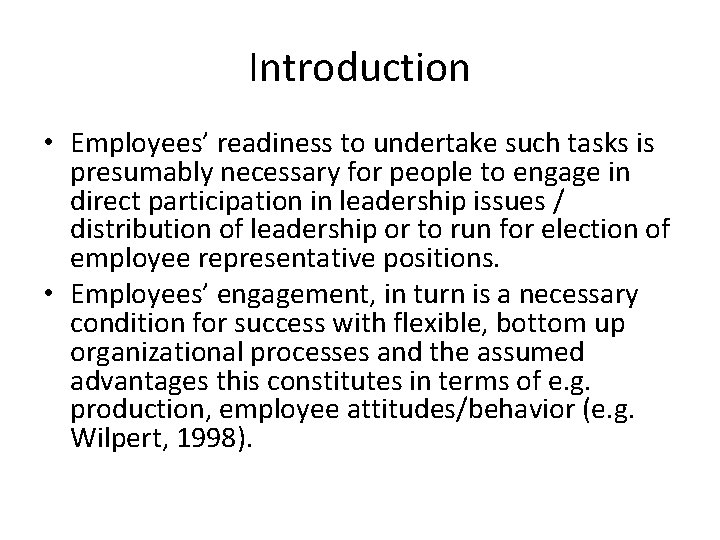 Who is prepared to be an agent in