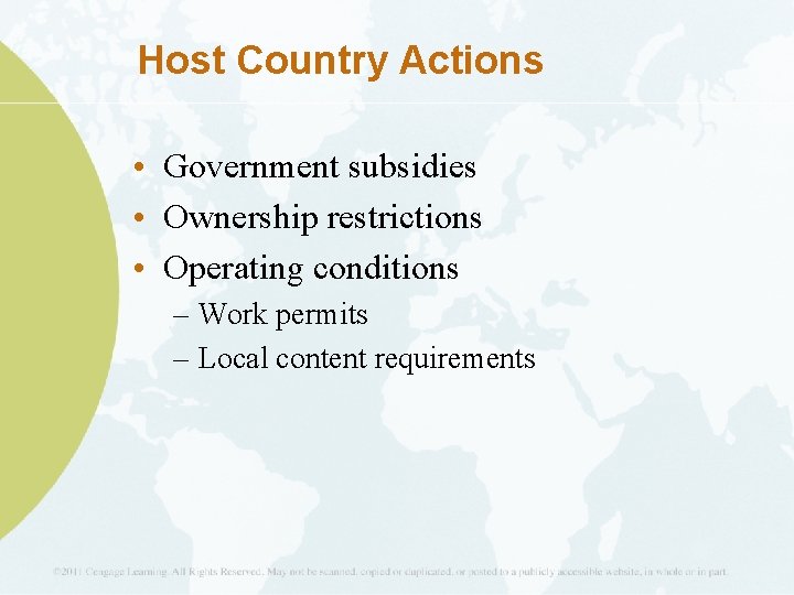 4 Political and Regulatory Climate Learning Objectives List