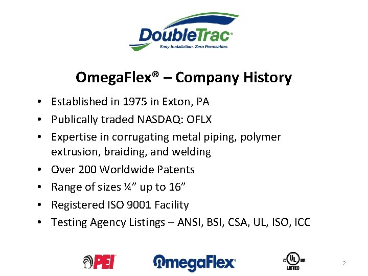Double Trac Flex Connectors BY OMEGAFLEX 1 Omega