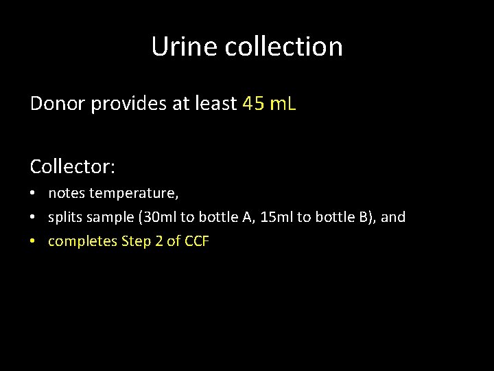 Urine drug testing and the roles of a