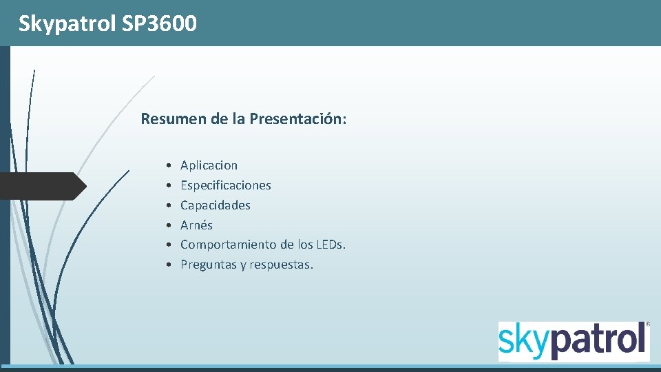 Skypatrol Colombia SAS Presentacin SP 3600 GPS para