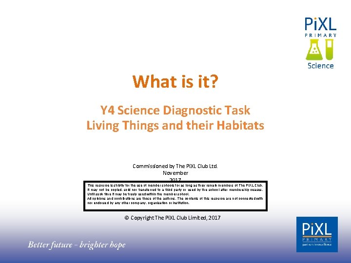 What is it Y 4 Science Diagnostic Task