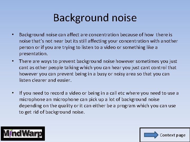 Barriers of communication The whole point of this