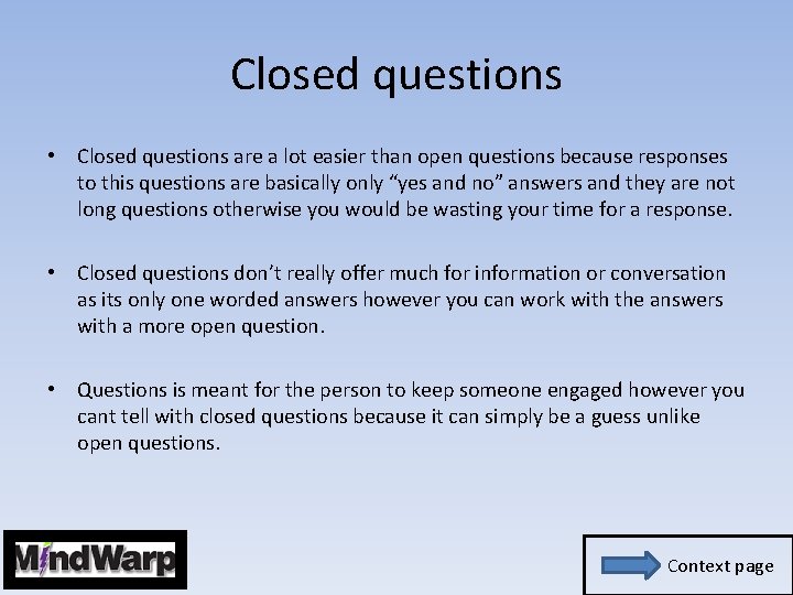 Barriers of communication The whole point of this