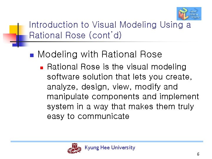Visual Modeling Using Rational Rose Networking LAB OOSD