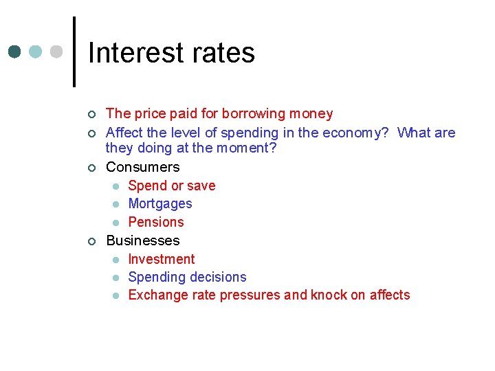 Business Environment Key Tips MACRO MICRO economic or