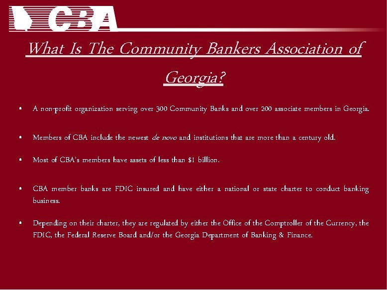 What Is A Community Bank Locally owned and