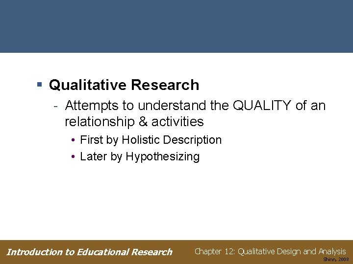Introduction to Educational Research A Critical Thinking Approach