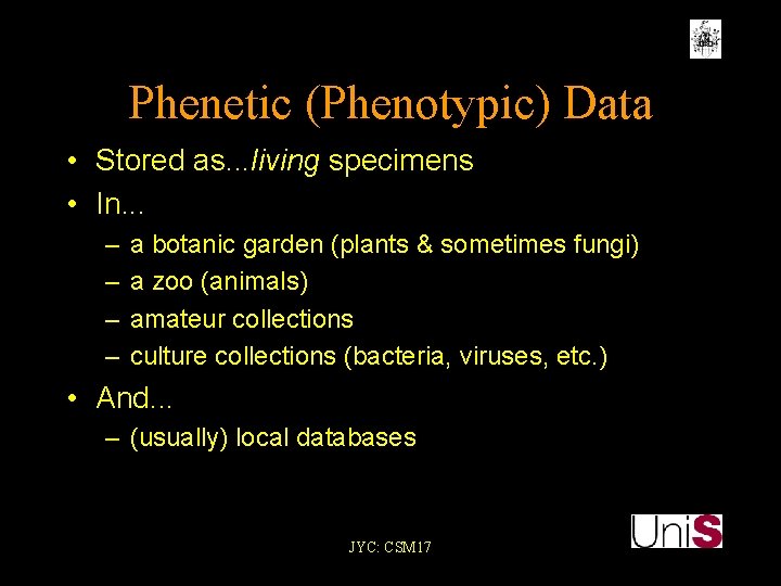 Bioinformatics CSM 17 Week 1 What is Bioinformatics