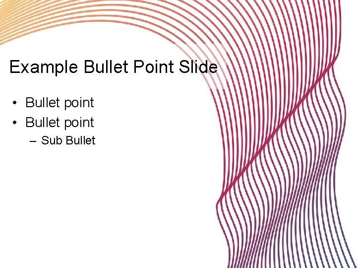 Wave Template Your name Process Flow Design Bullet