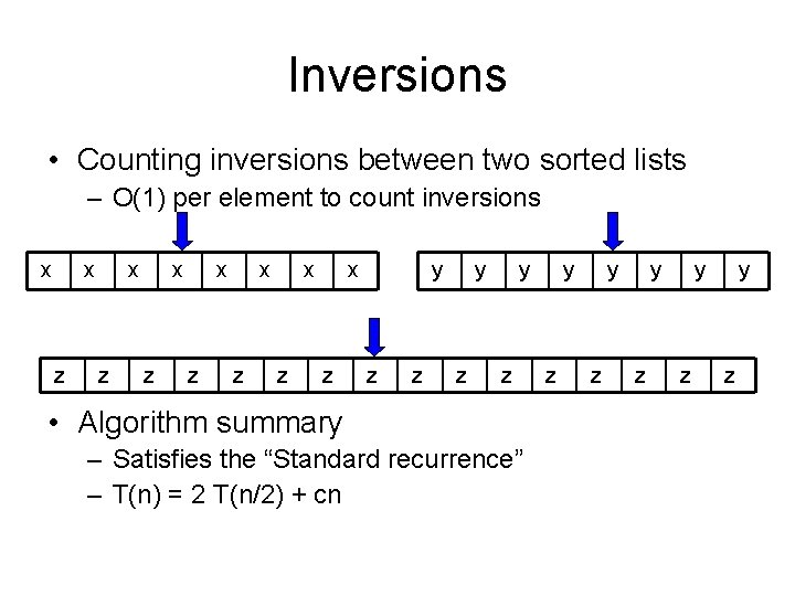 CSE 417 Algorithms Lecture 16 Winter 2020 Inversions
