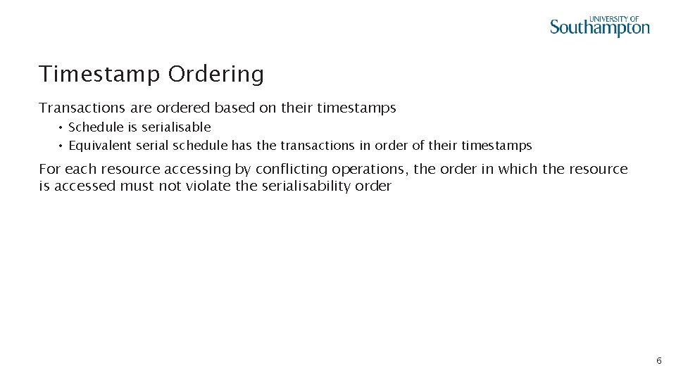 Timestamps and Advanced Transactions COMP 3211 Advanced Databases