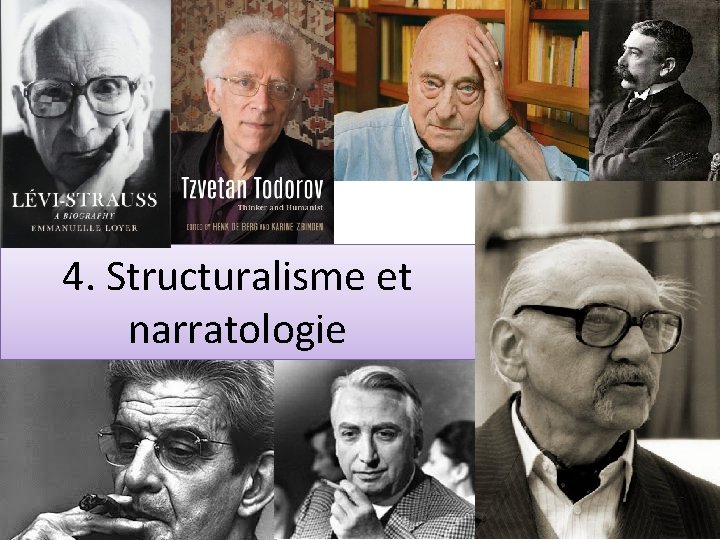 4 Structuralisme et narratologie Structuralisme ge dor de