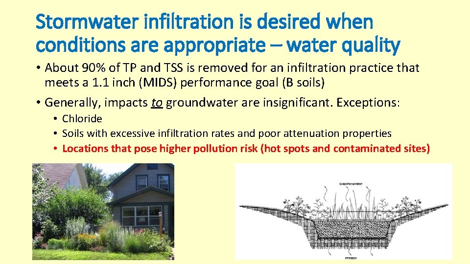 Stormwater Infiltration on Contaminated Sites Rebecca Higgins Mike