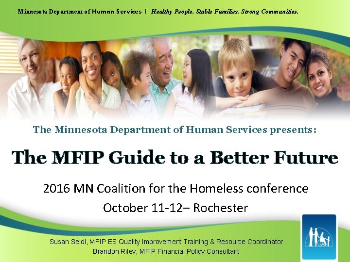 Minnesota Department of Human Services I Healthy People
