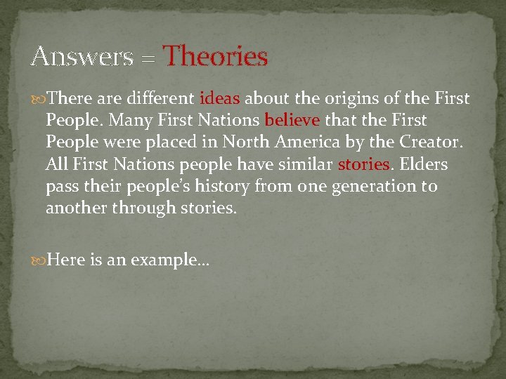 How was Earth Created Creation stories shared by